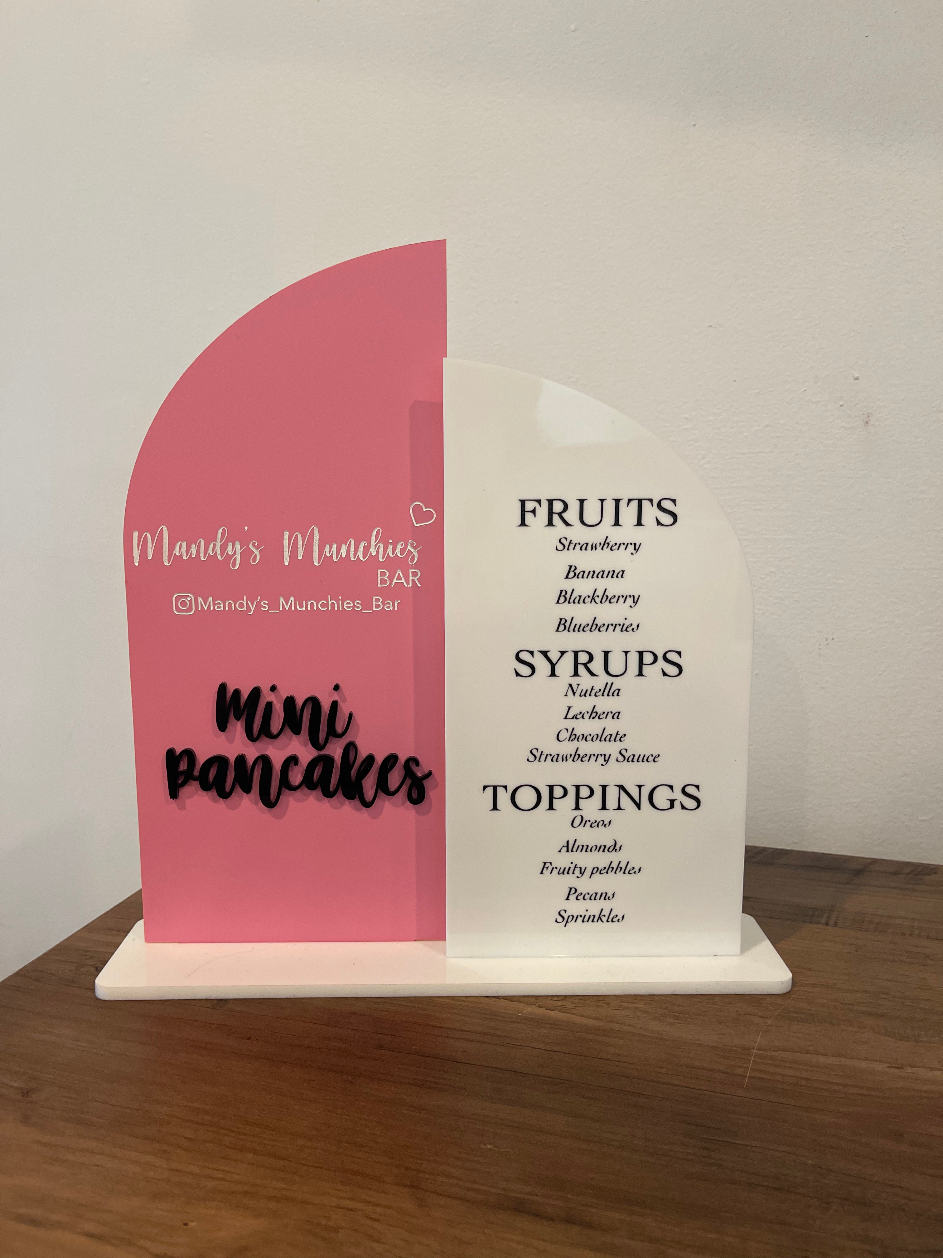 Branded Dessert two panel menu – LambsGarage