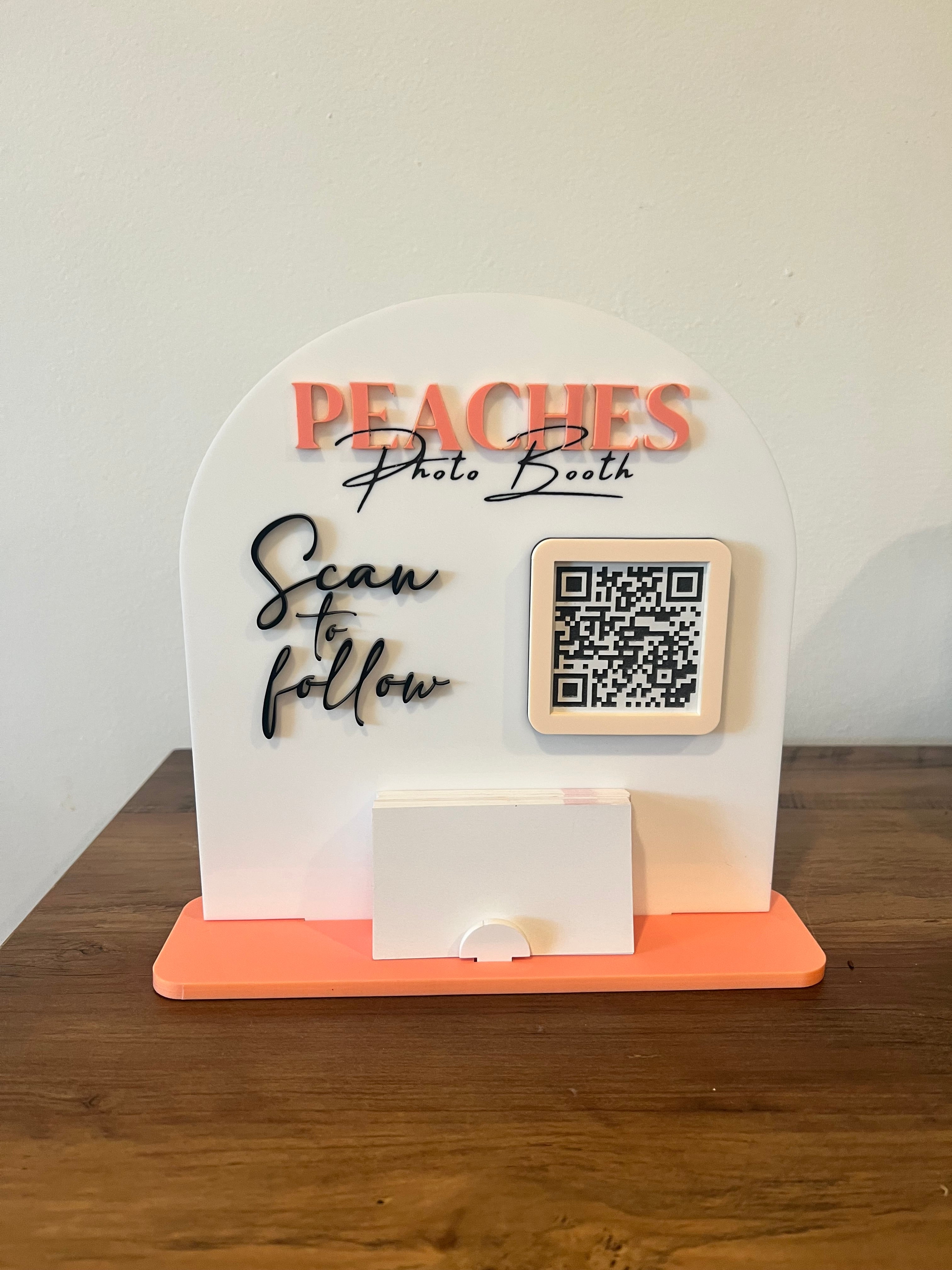 Custom "Scan to Follow" Business Card Holder with QR Code – Perfect fo ...
